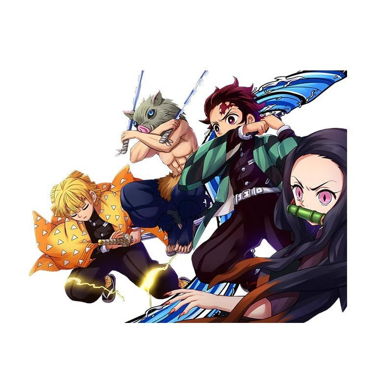 Demon Slayer 'Inosuke-Zenitsu-Nezuko-Tanjiro | Attacking' Vinyl Car St ...